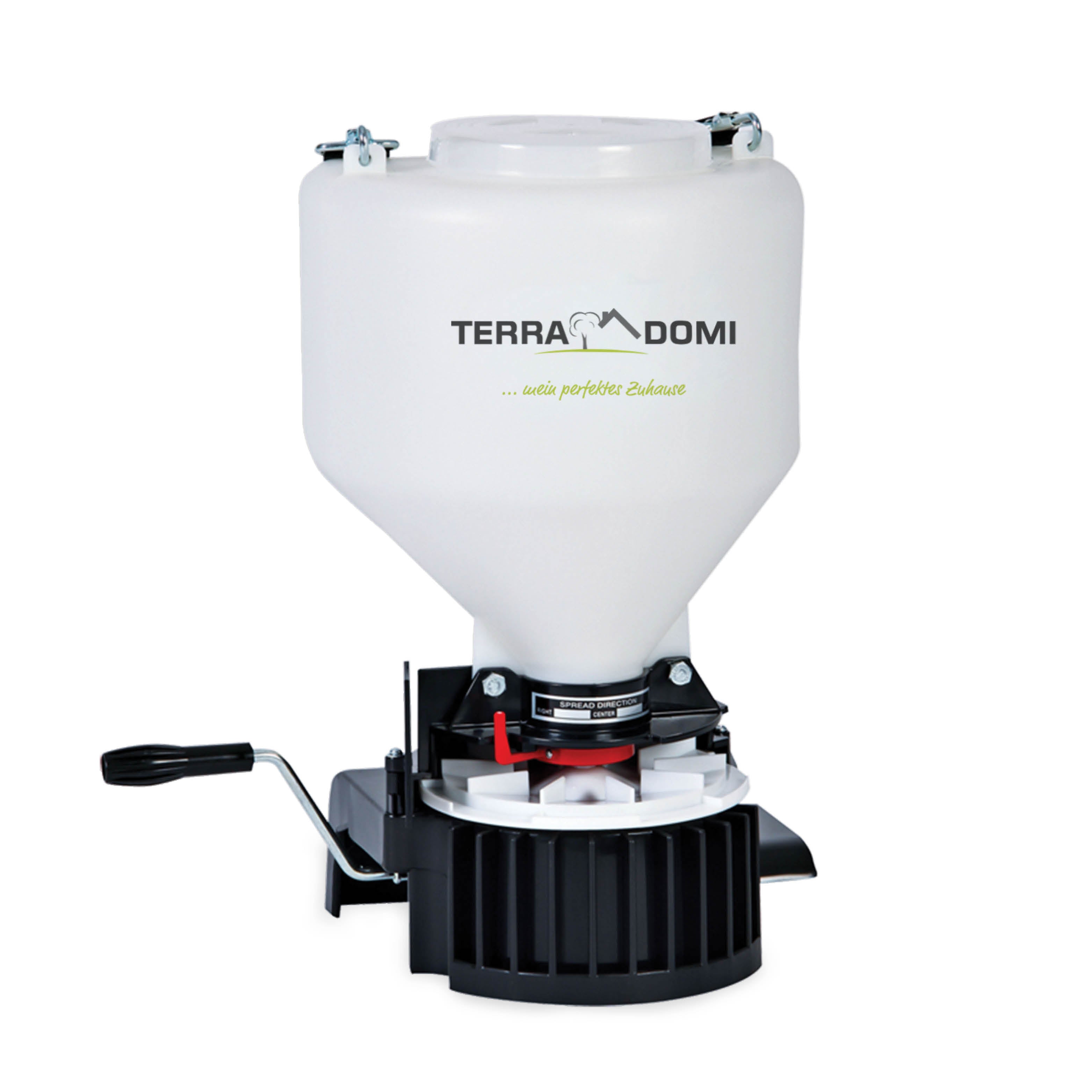 TerraDomi Universal Streuer | Streugerät für Dünger, Saatgut & Streusa ...